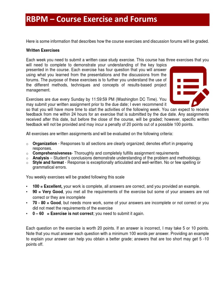 + RBPM - Course Grading System | PDF + RBPM - Course Grading System | PDF