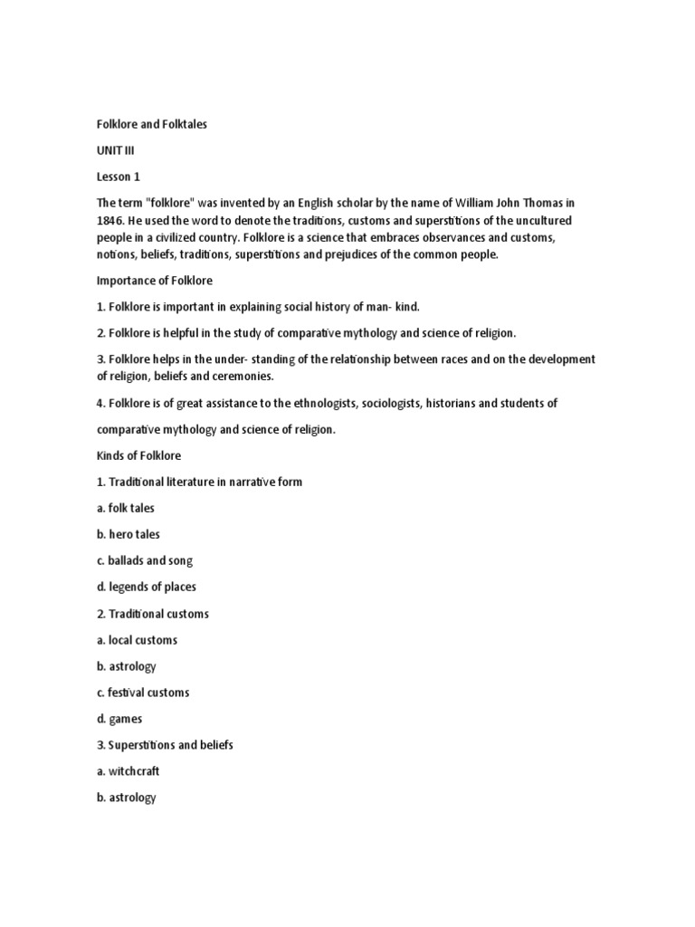 Folklore and Folktales | PDF | Greek Mythology | Fairy Tales