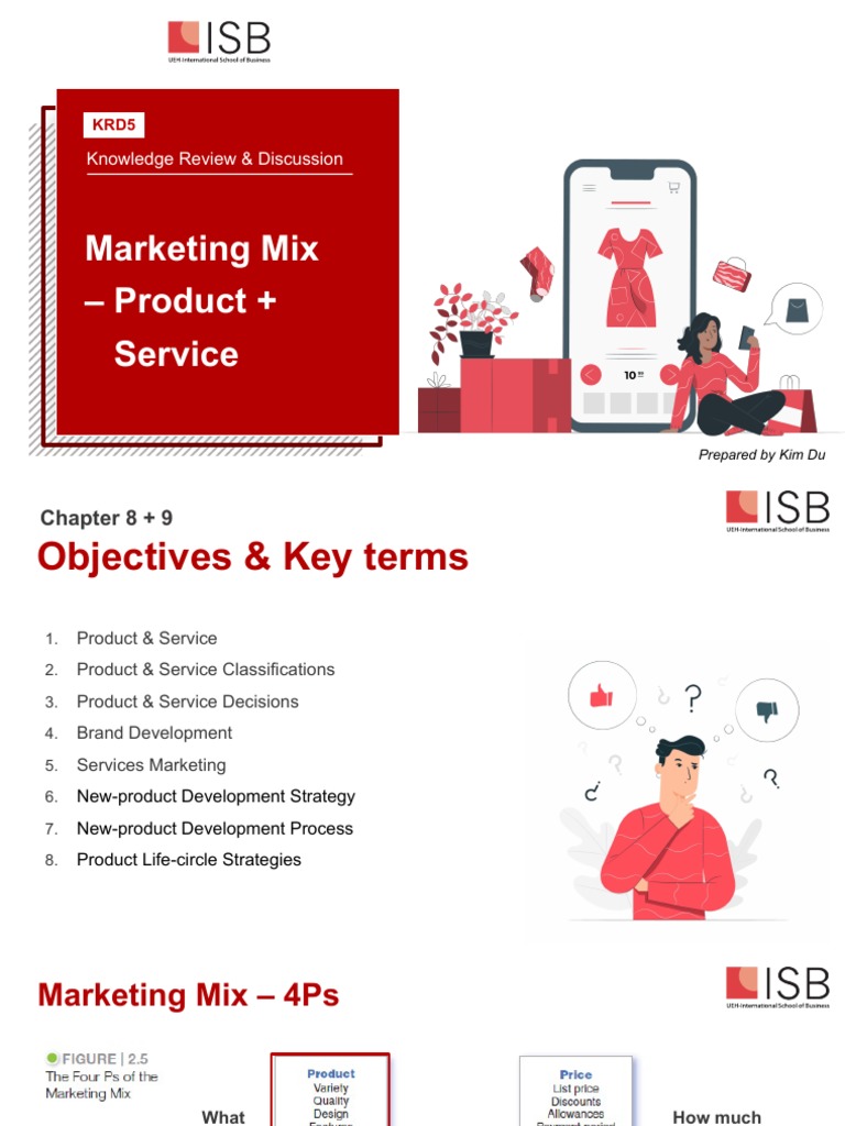Marketing Mix: Products & Services Overview | PDF | Brand | Pricing