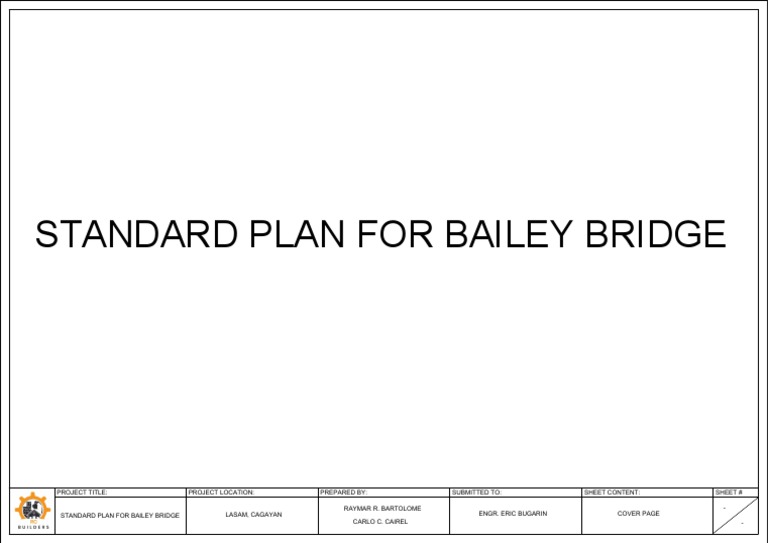 Standard Plan For Bailey Bridge | PDF