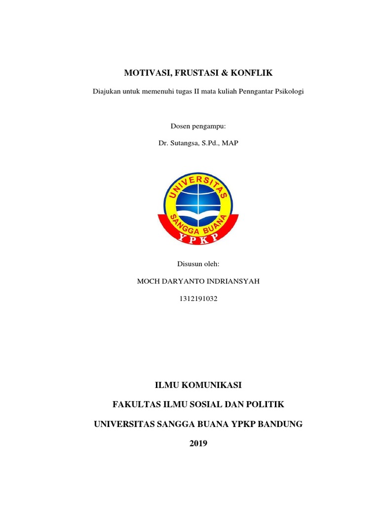 Penulisan Frustasi dalam Psikologi | PDF