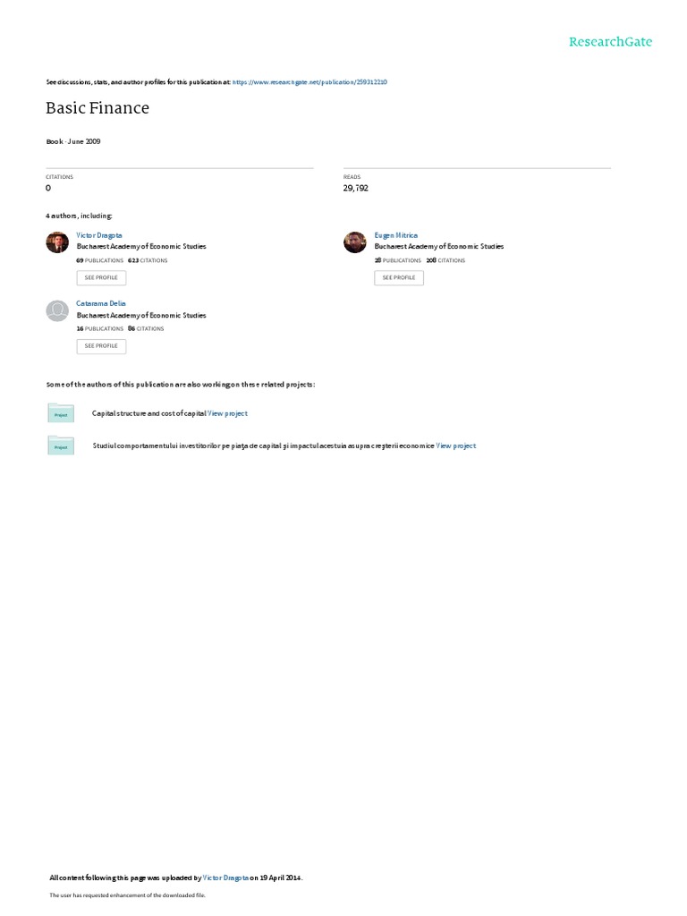 Content Basic Finance | PDF