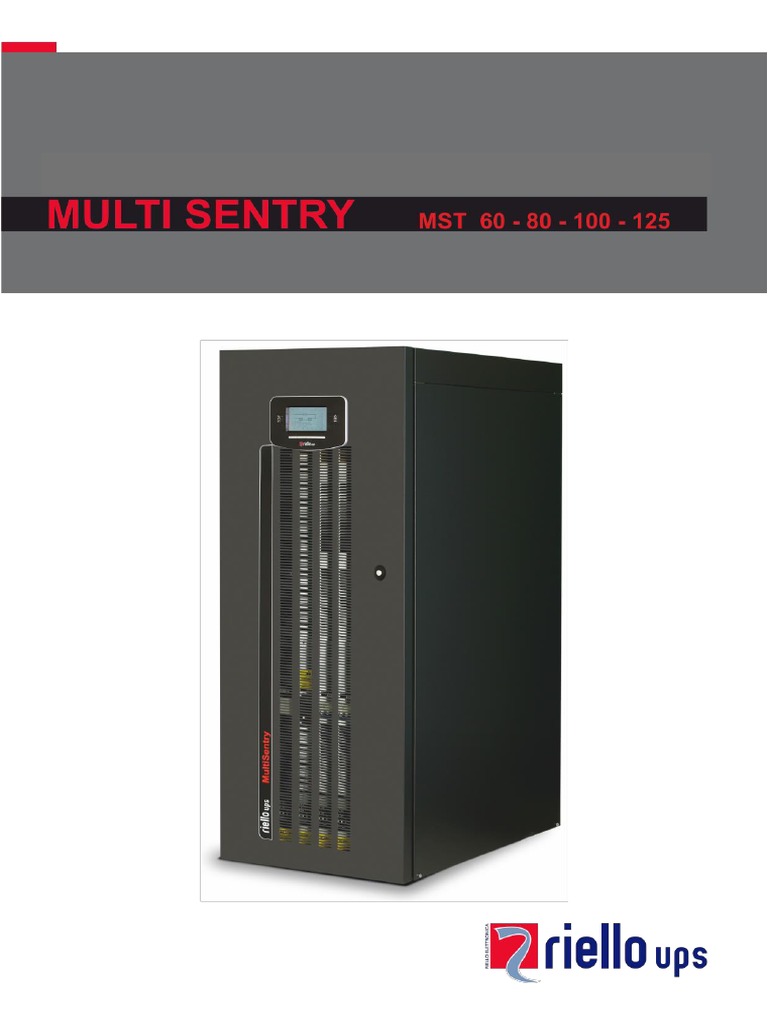 Riello 60 125kva User Manual | PDF | Switch | Power Supply