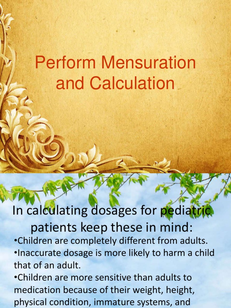 Perform and Calculation G7 | PDF