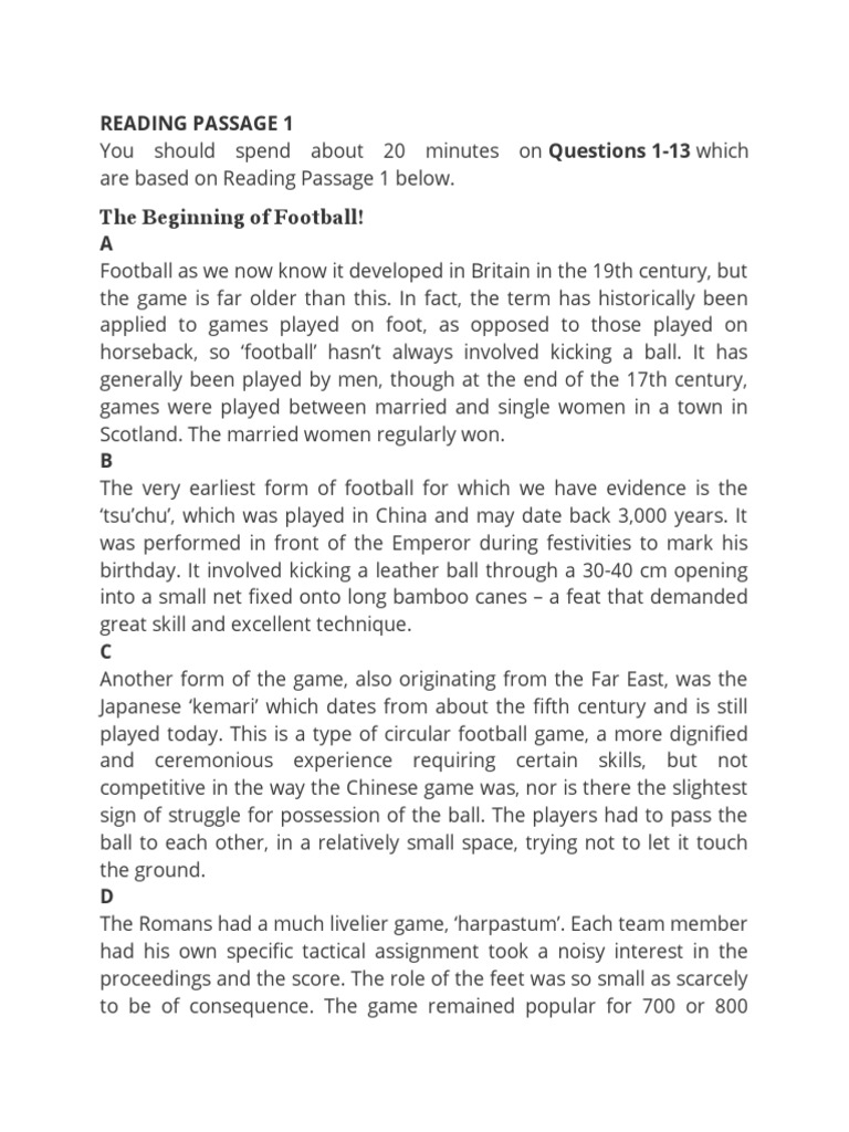 Reading Passage 1 | PDF