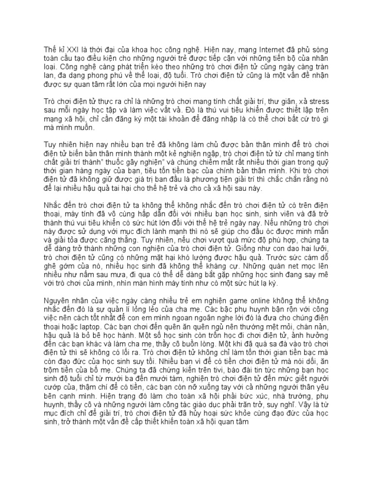 Nghi Luan Nghien Game | PDF