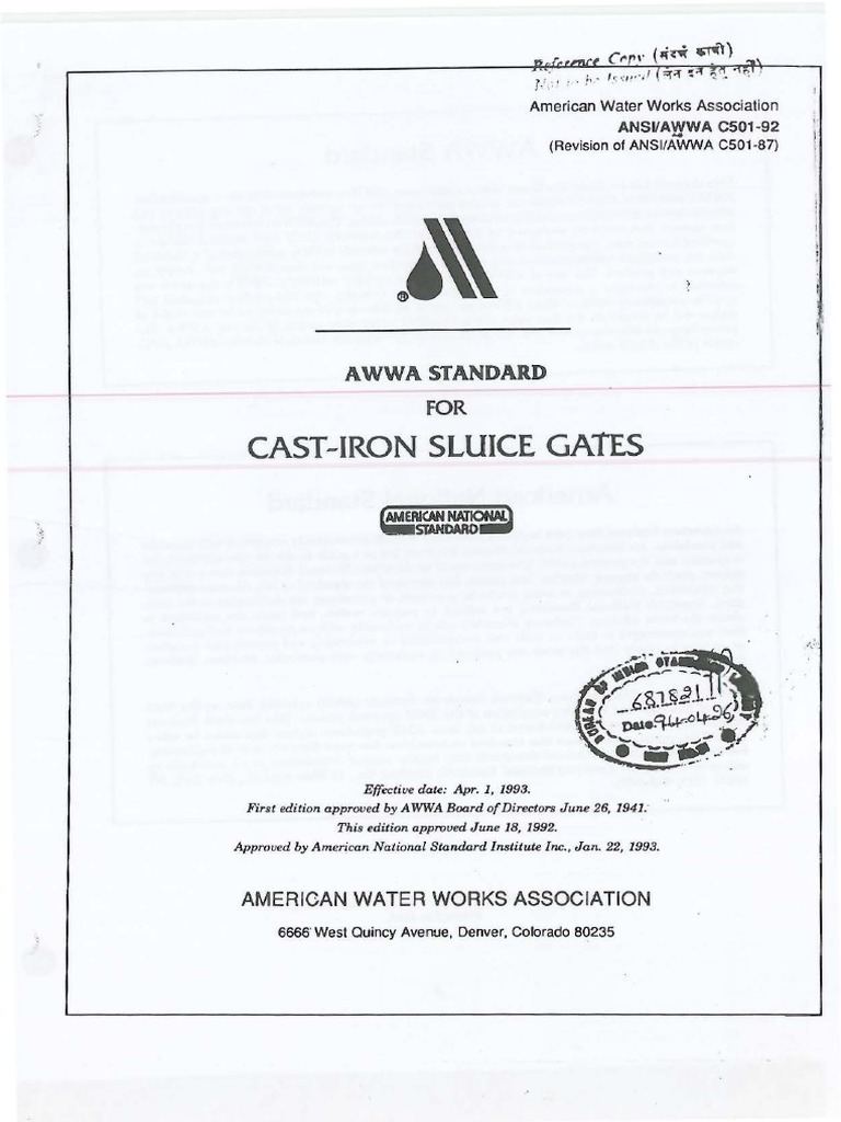 Awwa C501 | PDF