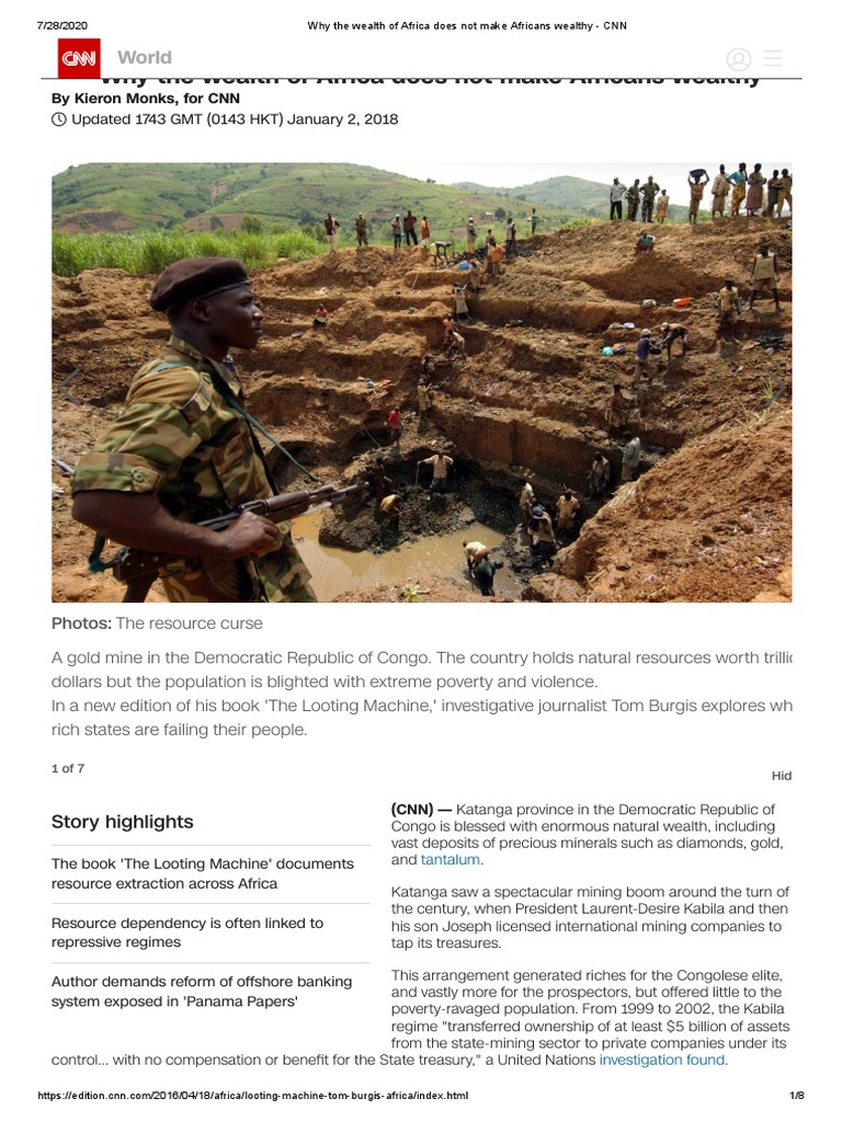 Africa's Wealth vs. Poverty Explained | PDF | Democratic Republic Of ...