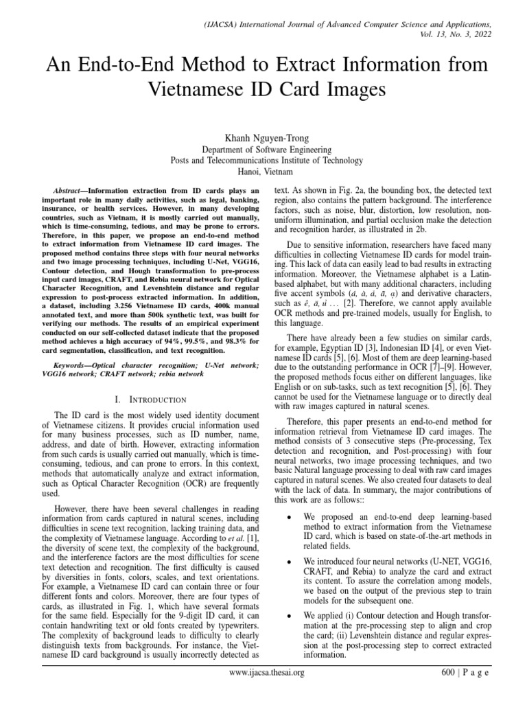 An End to End Method to Extract Information | PDF | Optical Character ... An End to End Method to Extract Information | PDF | Optical Character ...