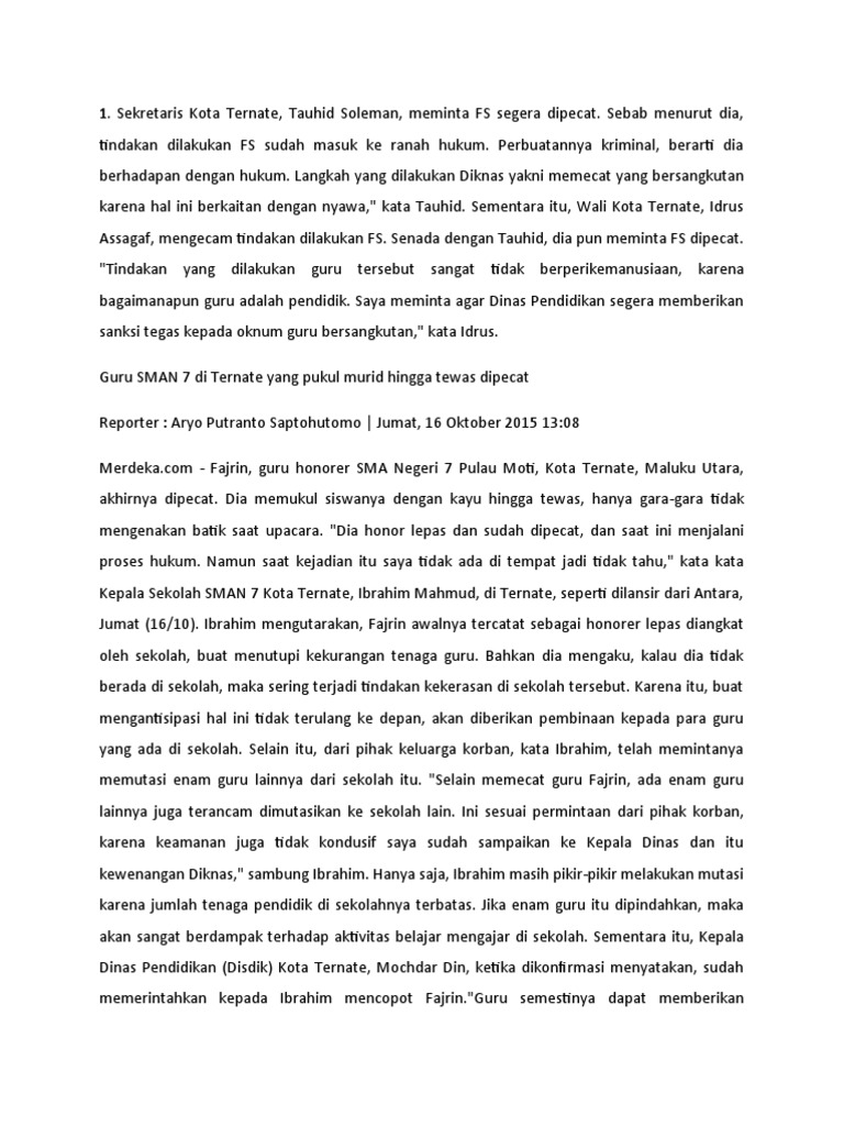 Uts Etika Profesi Guru | PDF