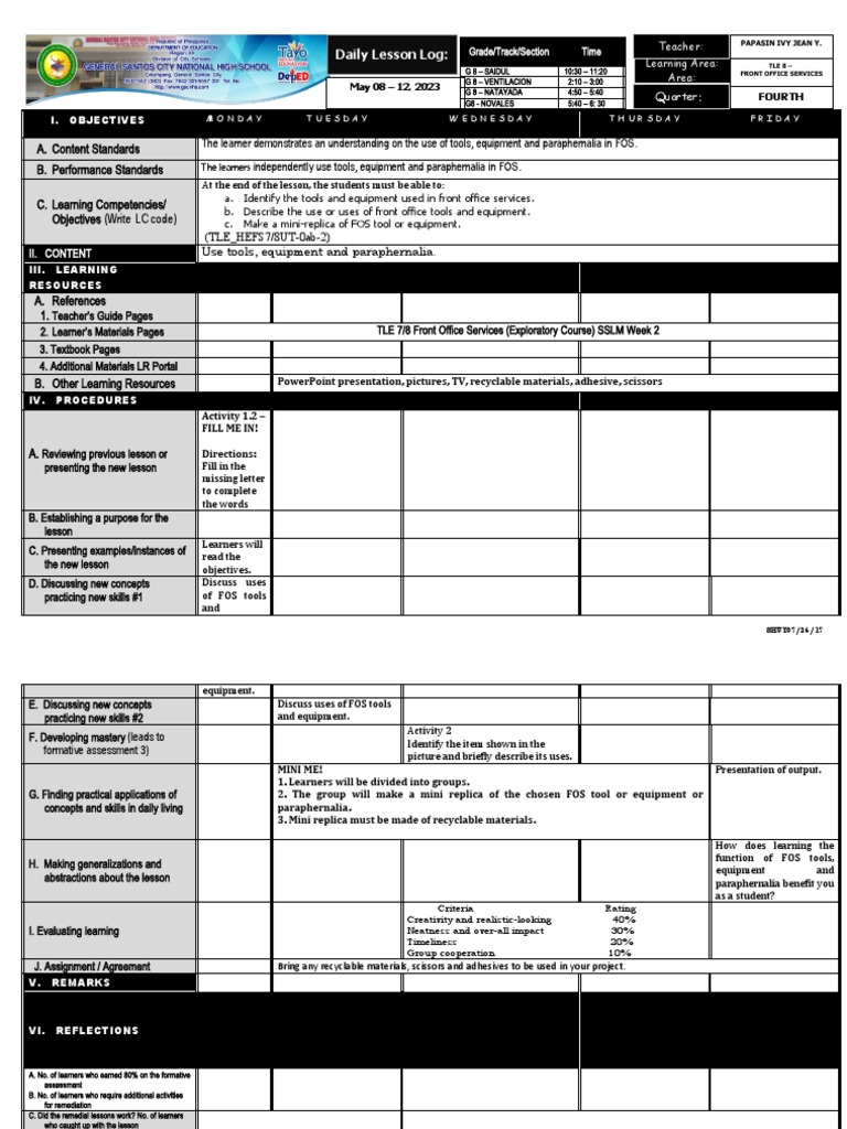 FOS Week 2 DLL | PDF