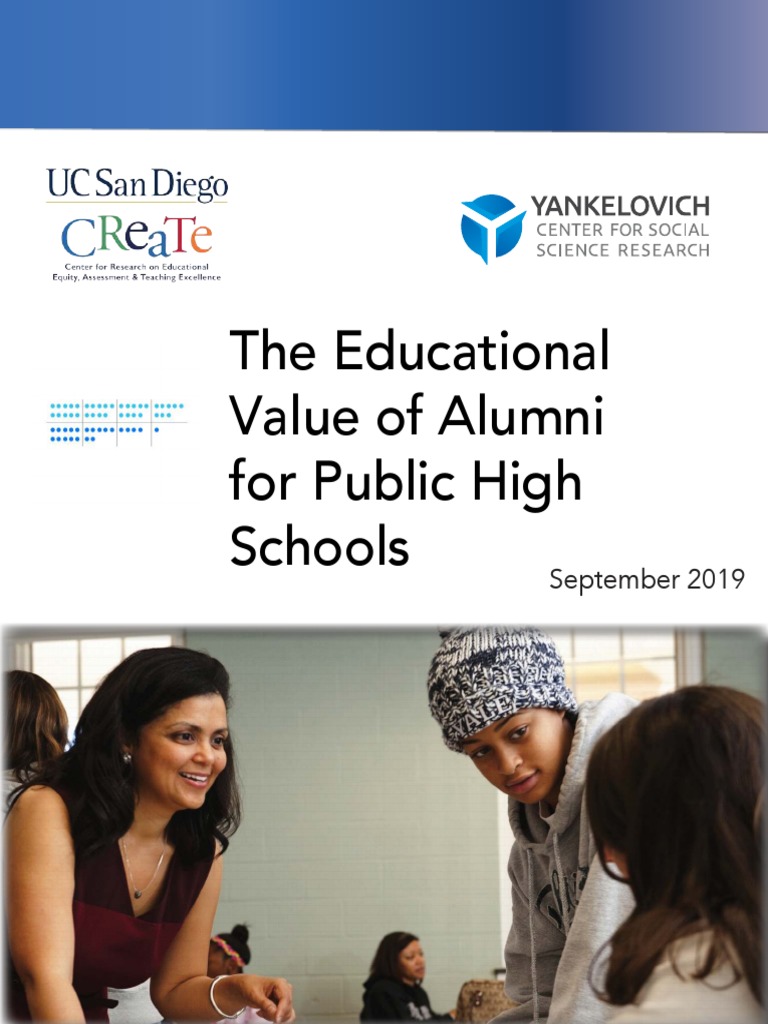 Alumni Engagement in High Schools Study | PDF | Teachers | Donation