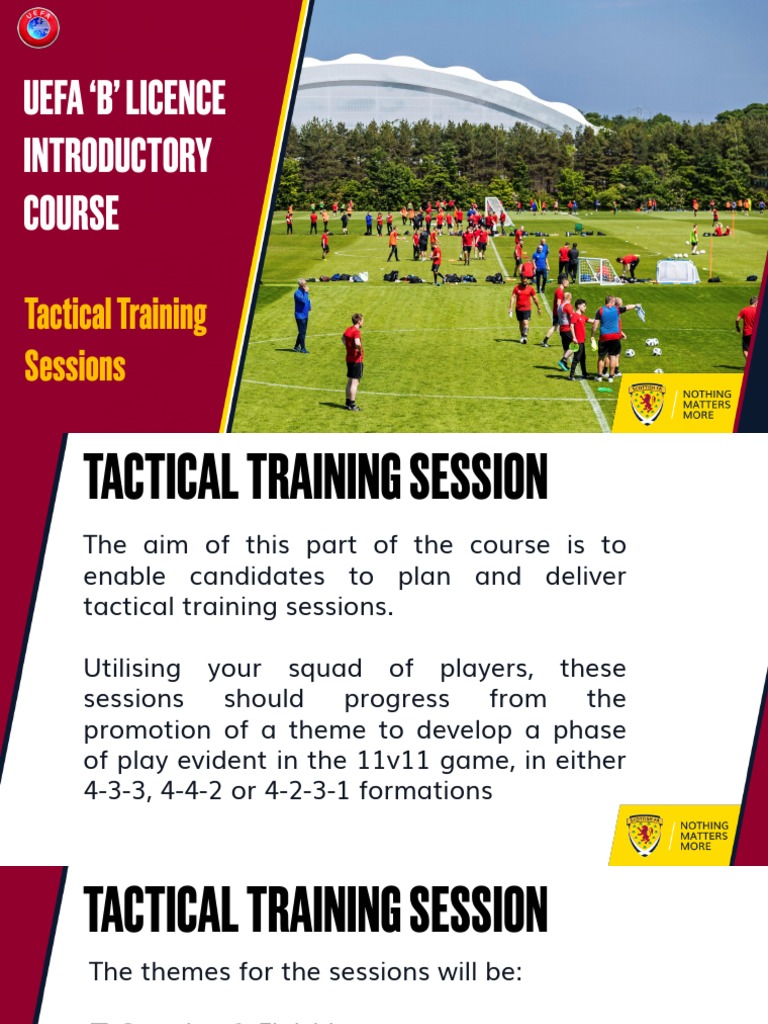 UEFA B Licence 2020 Tactical Training Session | PDF | Forward ...