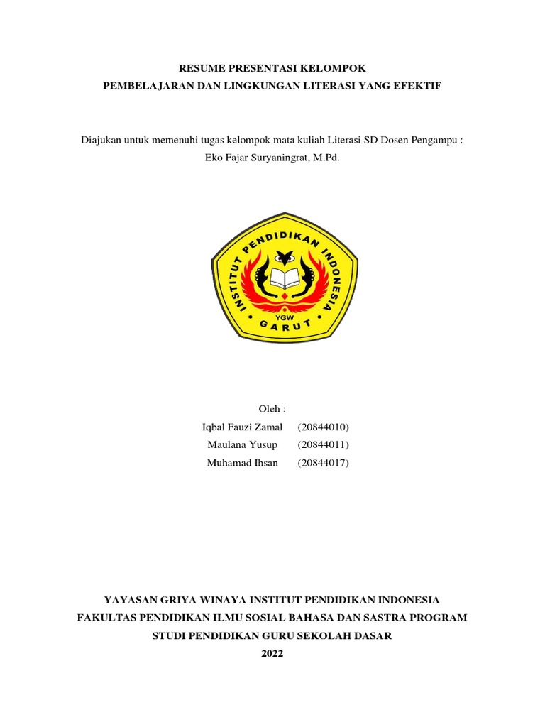 Resume Presentasi Kelompok 6 | PDF