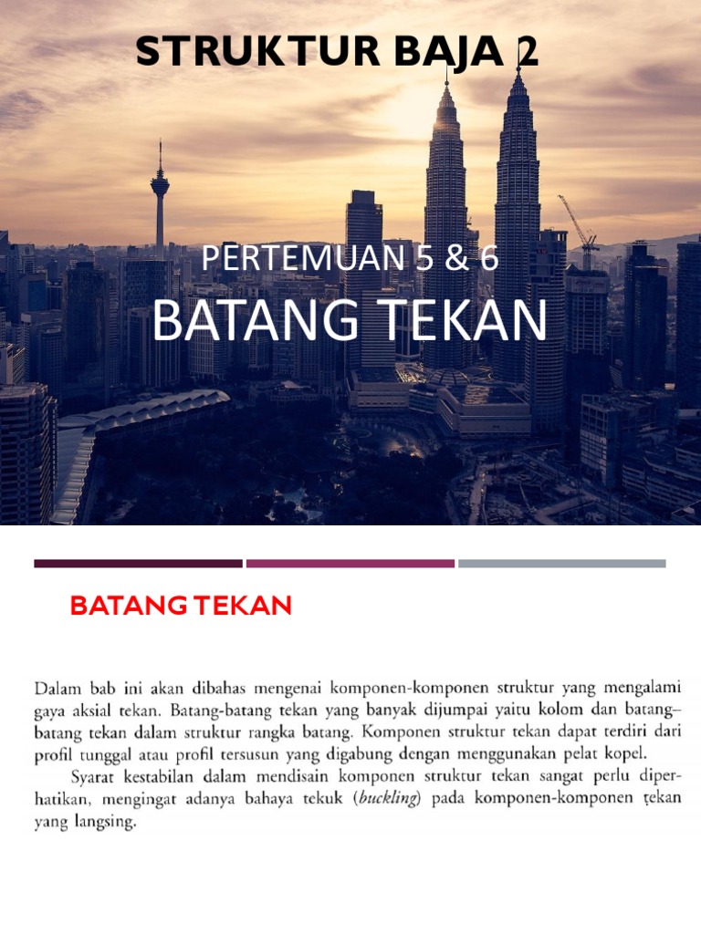6 Pertemuan Ke 5 Ke 6 Struktur Baja 2 2022 | PDF