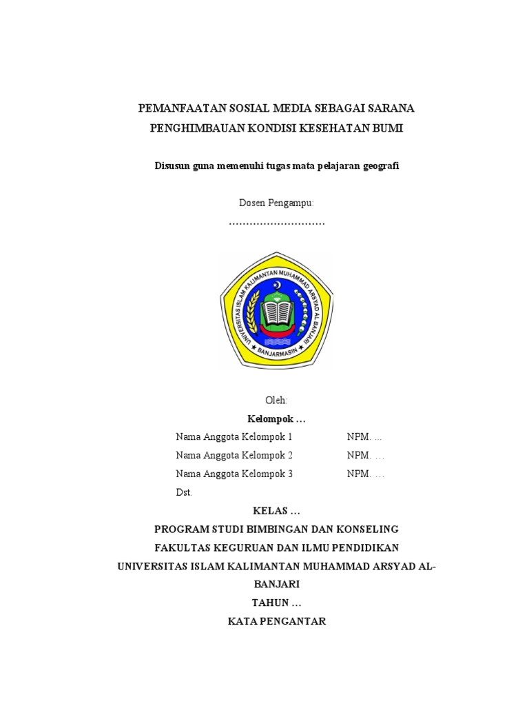 Template Penulisan Makalah 1 | PDF