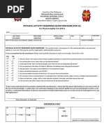 PNP Physical Fitness Test Form 2024 | PDF | Local Government | Government