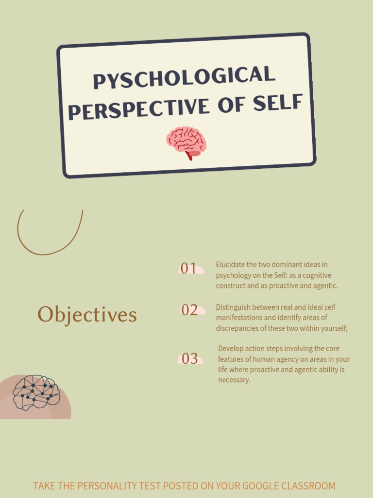 UTS - Psychological Perspective of Self 01 1 | PDF | Id | Psychological ...