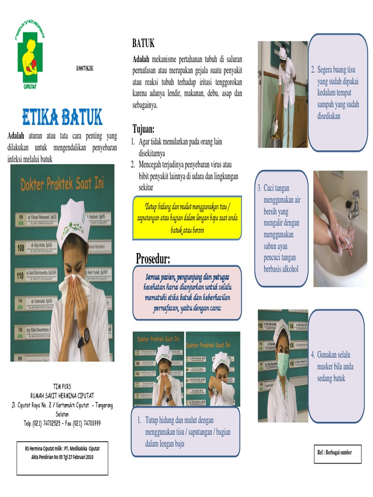 Leaflet Etika Batuk | PDF