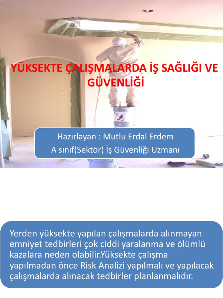 Yüksekte Çalişma İsg Sunumu | PDF