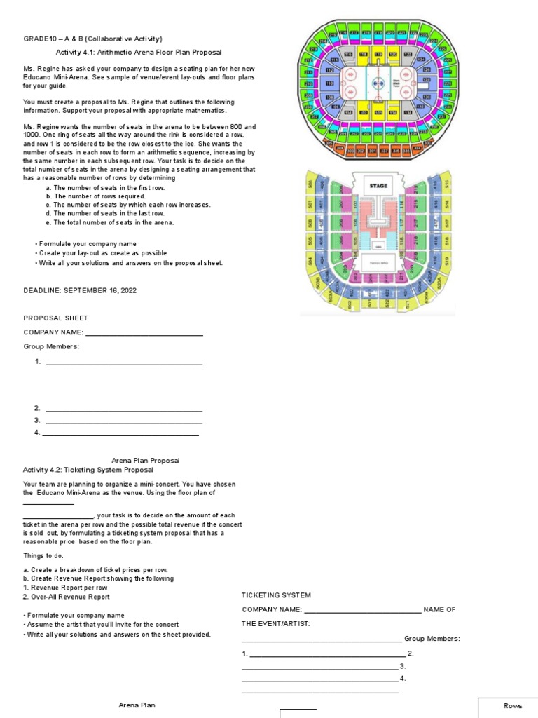 Activity #4-Arena Floor Plan and Ticketing System | PDF