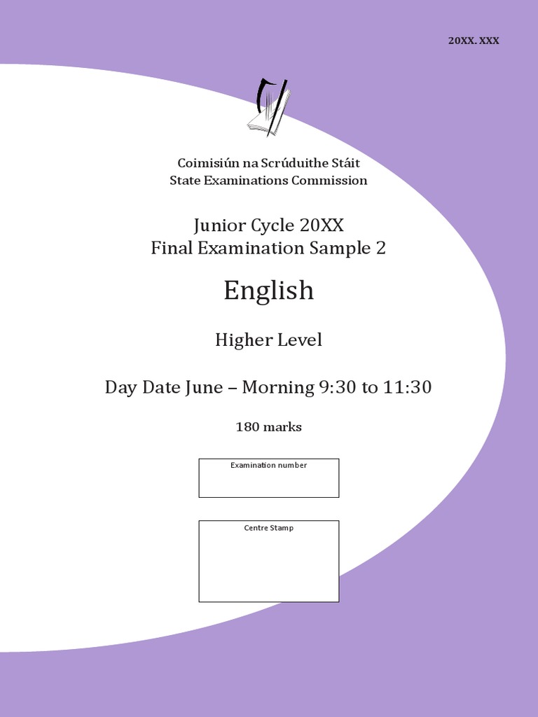Higher Level Sample Exam Paper 2 | PDF