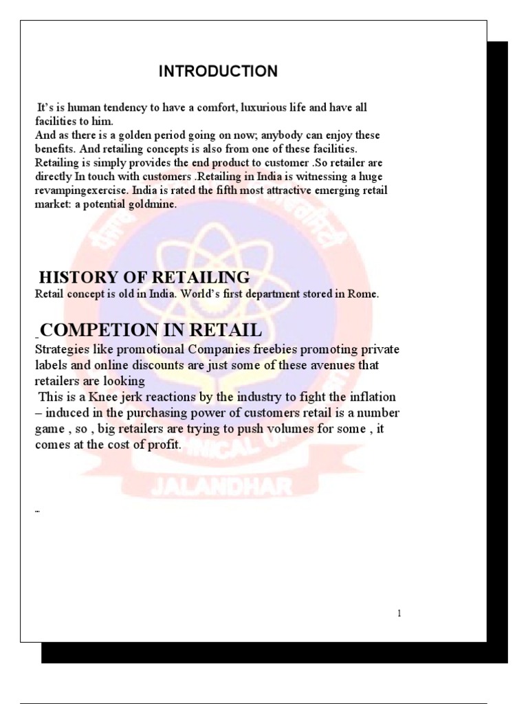 Competion in Retail: History of Retailing | PDF | Retail | Market ...