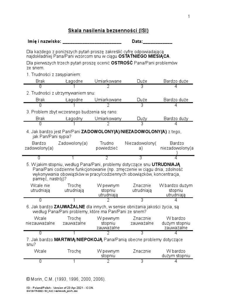 Skala ISI | PDF