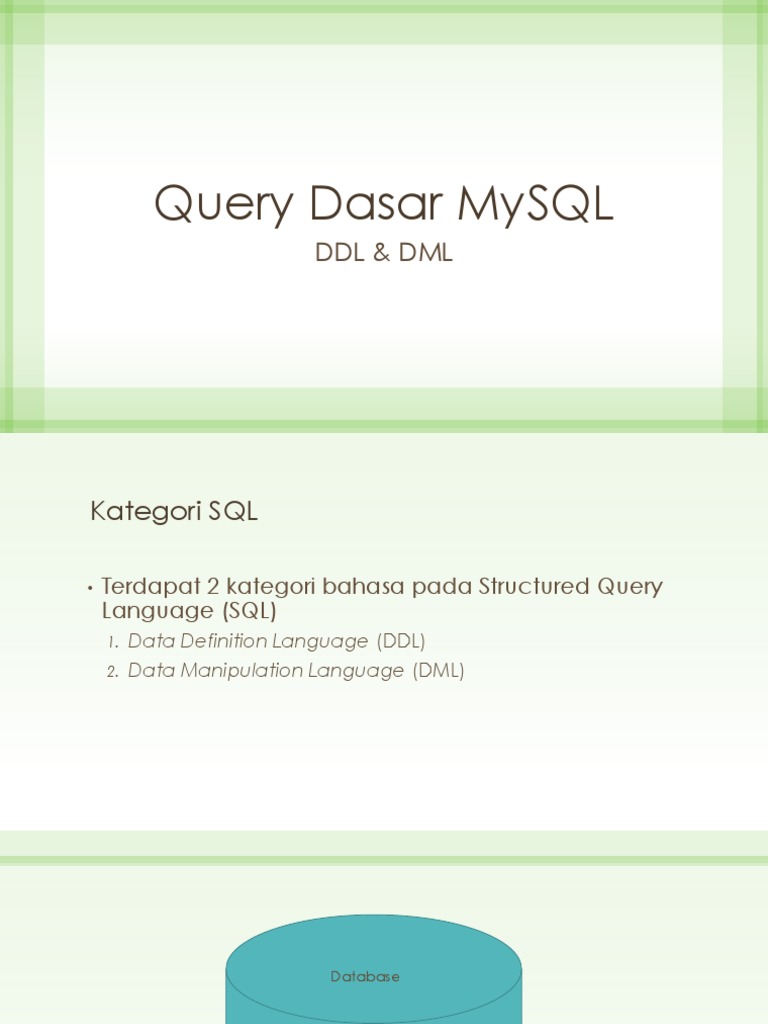 Panduan Dasar MySQL | PDF