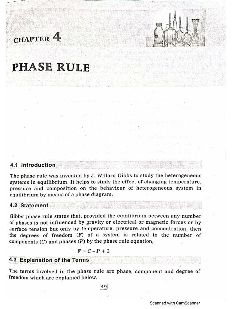 Phase Rule | PDF