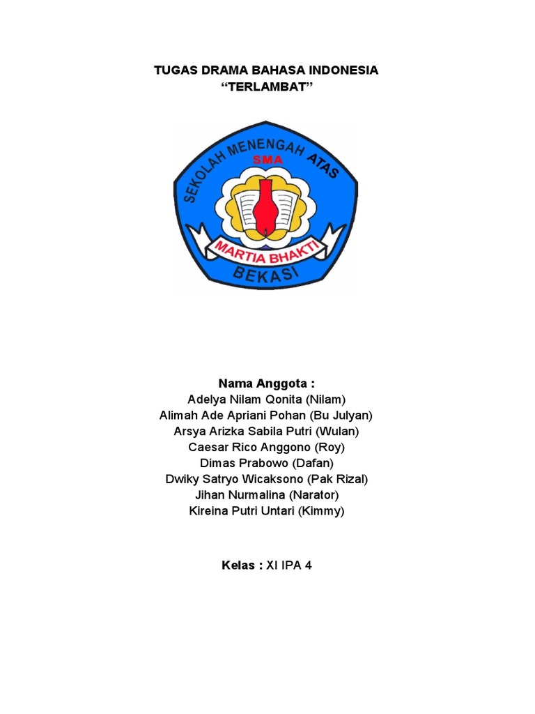 Teks Drama XI IPA 4 | PDF