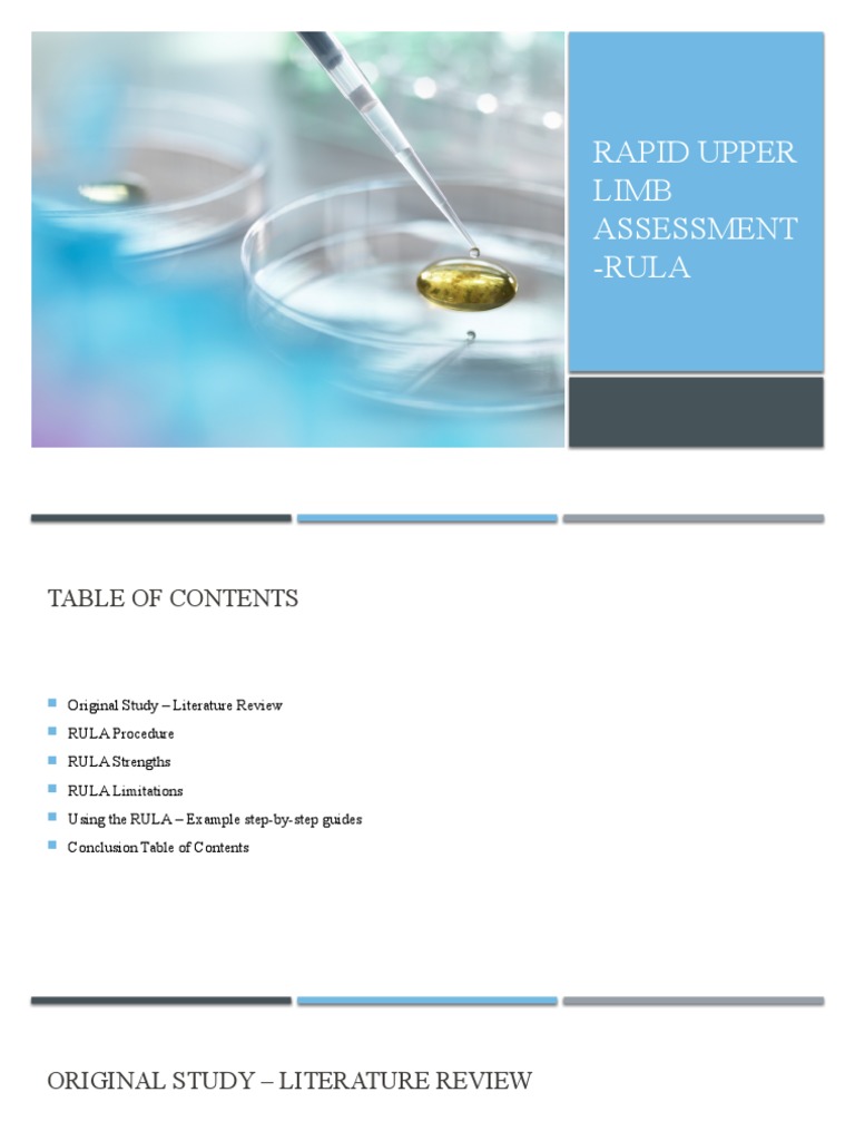 Chapter II. Rapid Upper Limb Assessment-RULA | PDF