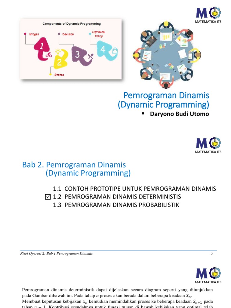 Bab 1 Pemrograman Dinamis 2 Tim | PDF