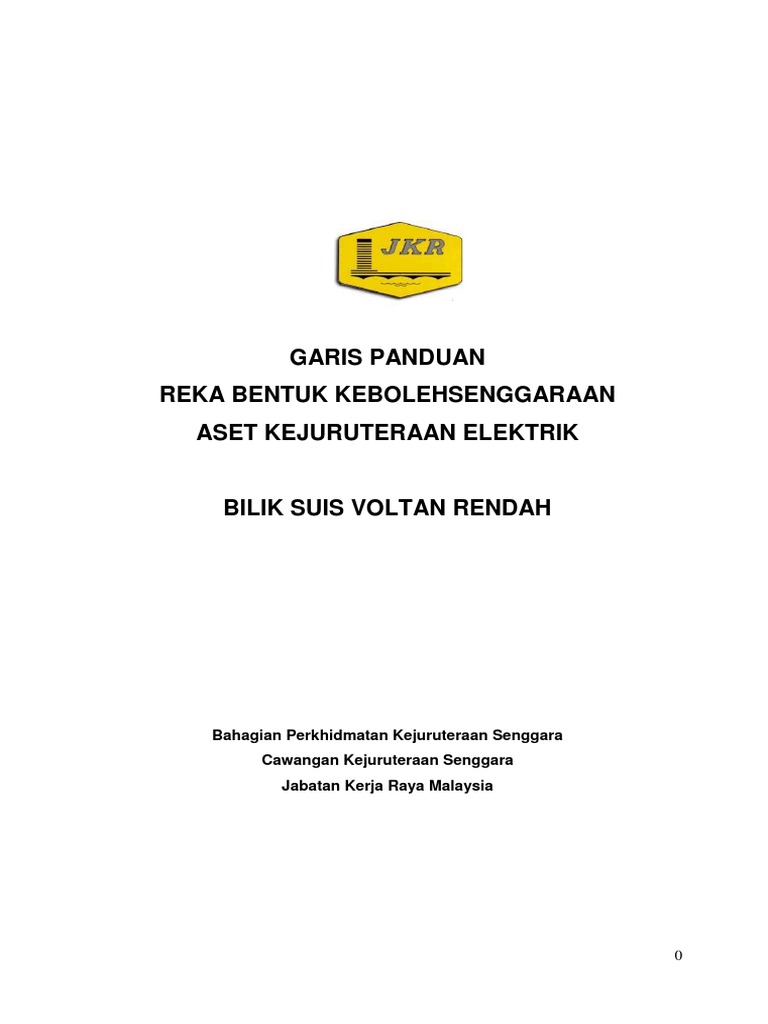 Aset Kejuruteraan Elektrik Bilik Suis Voltan Rendah | PDF
