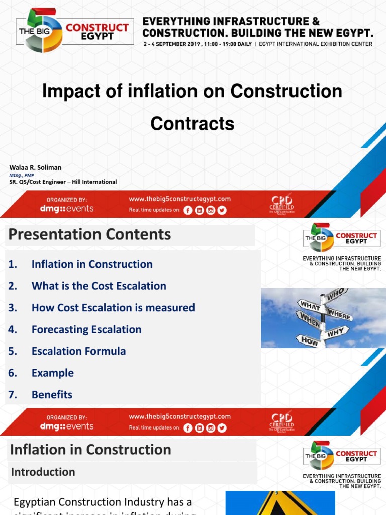 Cost Escalation Formula in Construction | PDF | Inflation | Index ...