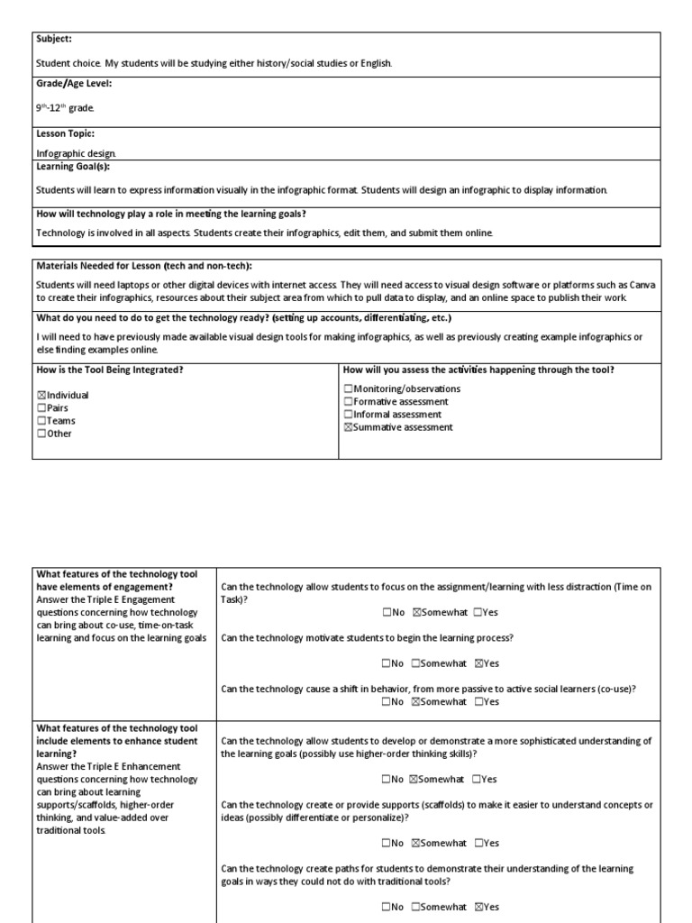 Using Tech Form Infographic | PDF | Learning | Educational Assessment