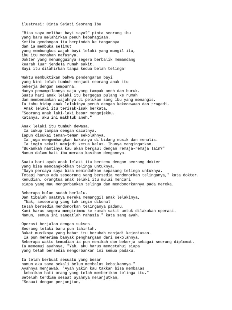 Cinta Sejati Seorang Ibu Pdf