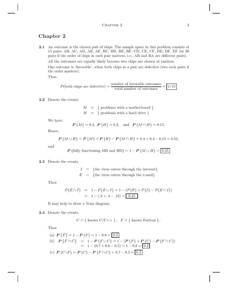 Solutions Manual Probability Statistics Computer Scientists 2nd Edition ... Solutions Manual Probability Statistics Computer Scientists 2nd Edition ...