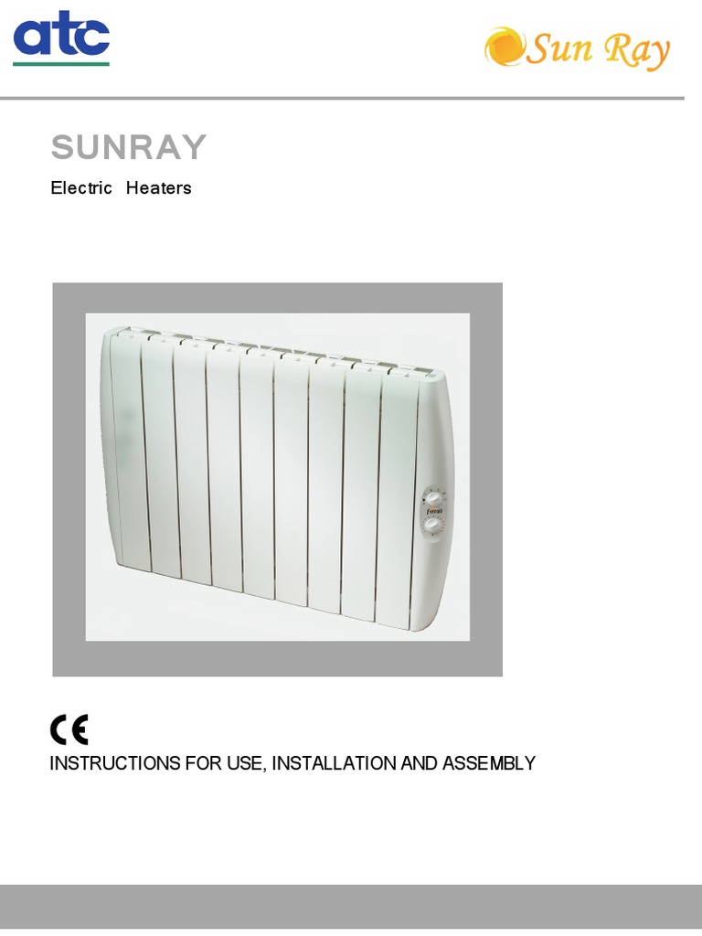 Sunray Electric Heater Installation Guide | PDF | Switch | Mains ...