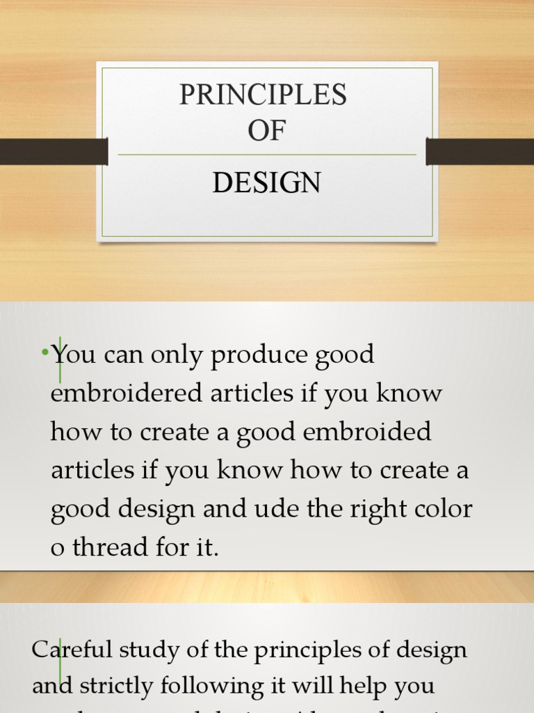 PRINCIPLES OF DESIGN | PDF