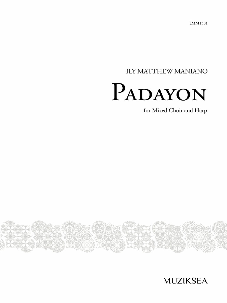 Ily Matthew Padayon Satb Perusal | PDF | Phonetics | Languages