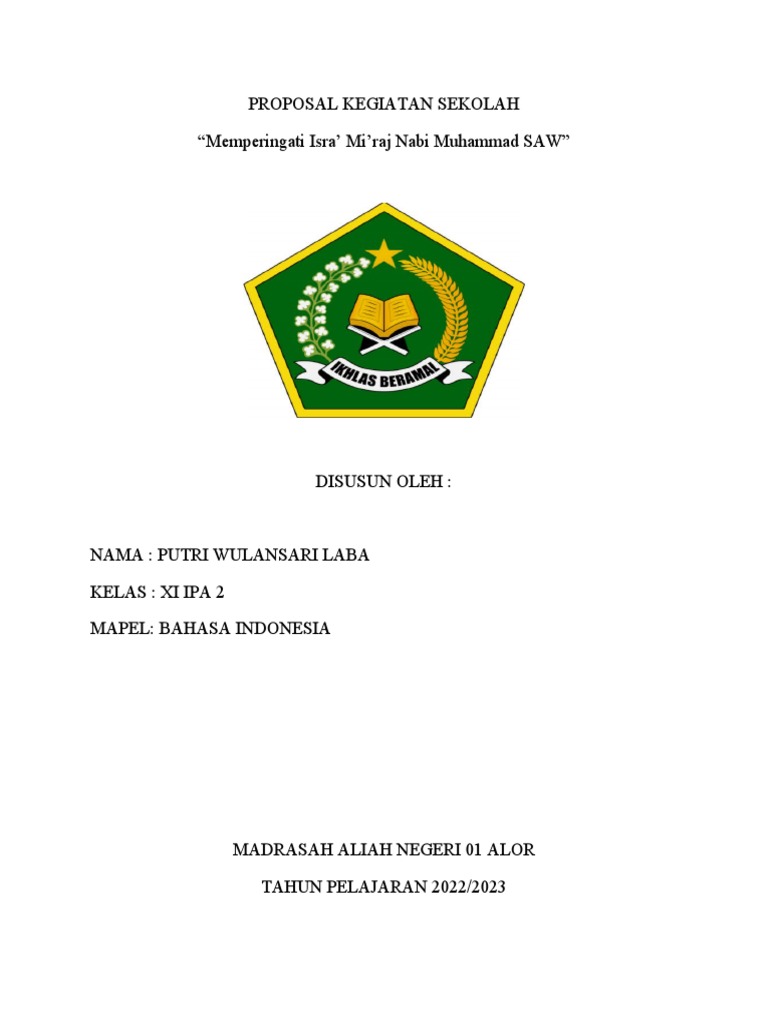 Proposal Kegiatan Sekolah | PDF