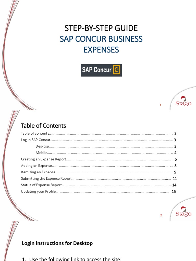 SAP Concur Expense Guide | PDF | Invoice | Computing
