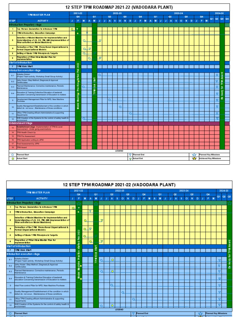 TPM 12 Steps Roadmap | PDF | Business