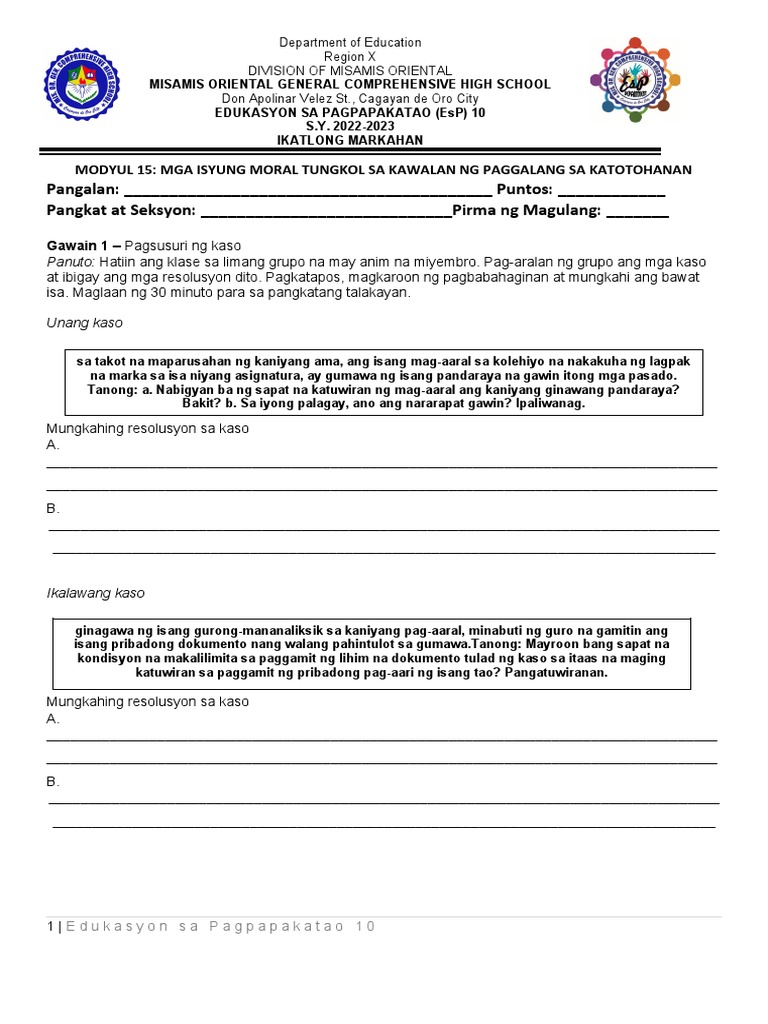 Module 15 Activity | PDF