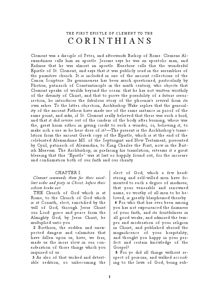 Corinthians | PDF | Saint Peter | Jesus