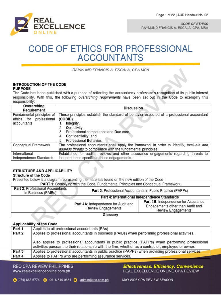 02 Code of Ethics For Professional Accountants in The Philippines ...