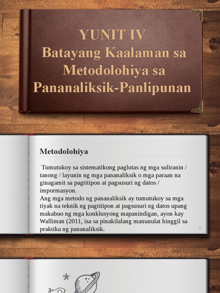 YUNIT IV Batayang Kaalaman Sa Metodolohiya Sa Pananaliksik Panlipunan 1 | PDF