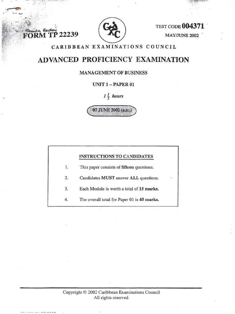 Cape Mob 2002 U1 P1 | PDF