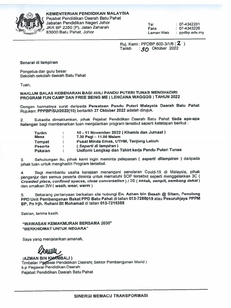 Program Fun Camp Dan Free Being Me Lencana Wagggs 2022 New | PDF